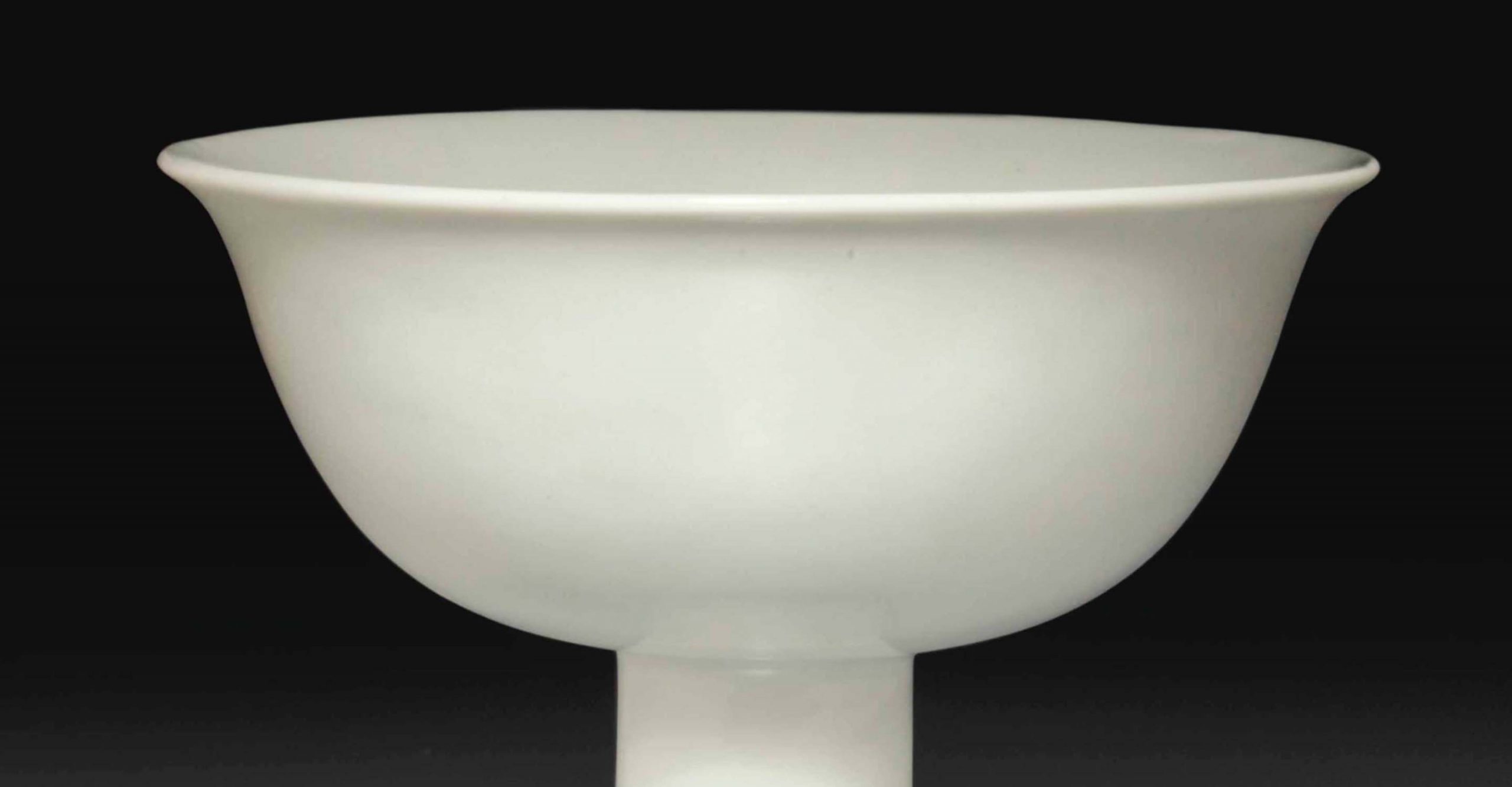 A White-Glazed Ming Dynasty Stem Bowl Sells in Christie's Fine Chinese ...